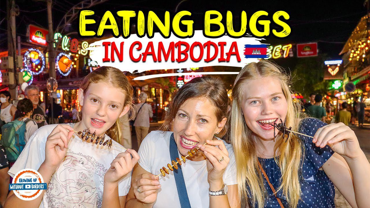 EATING BUGS IN SIEM REAP CAMBODIA!!! 🕷🦗🦂🐛🇰🇭